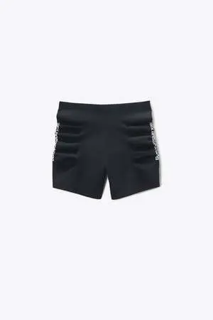 Alexander Wang Ruched Logo Mini Short