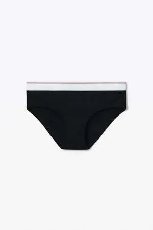 Alexander Wang Brief Underwear In Ribbed Jersey - Black