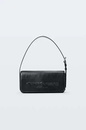 Alexander Wang Punch Flap Shoulder Bag Black