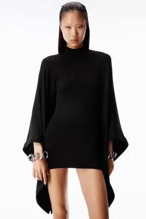Alexander Wang Draped Bodycon Mini Dress - Black