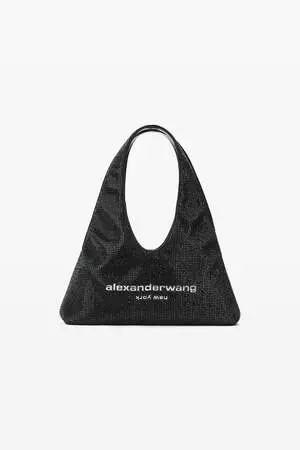 Alexander Wang Pike Mini Hobo W/ Crossbody Strap Black