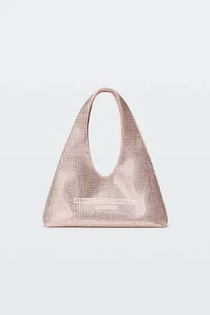 Alexander Wang Pike Mini Hobo W/ Crossbody Strap Rose Beige