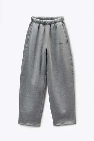 Alexander Wang Crystal Hotfix Mid-rise Sweatpant - Sidewalk