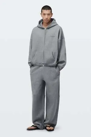 Alexander Wang Crystal Hotfix Mid-rise Sweatpant - Sidewalk