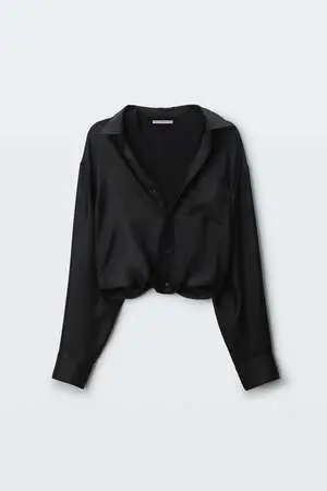 Alexander Wang Pre-styled Cami Top W/ Shirt - Black