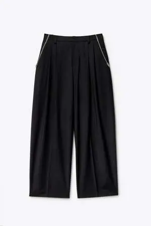 Alexander Wang Tropical Wool Tailored Pant - Black