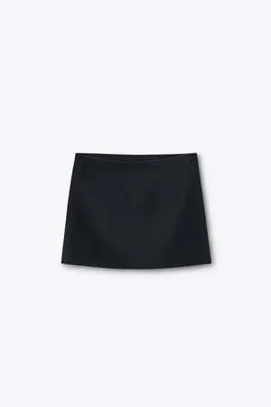 Alexander Wang Knit Logo Mini Skirt - Black