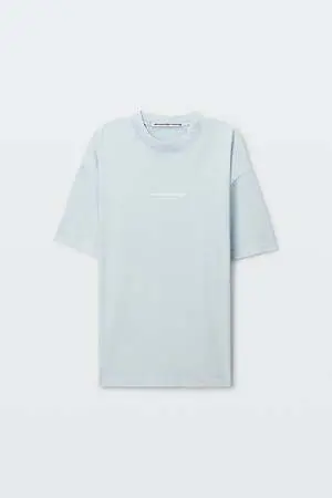 Alexander Wang Logo Print Tee - Washed Sky
