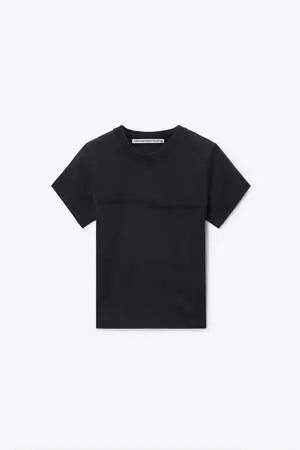 Alexander Wang Mirrored Logo Tee - Washed Black