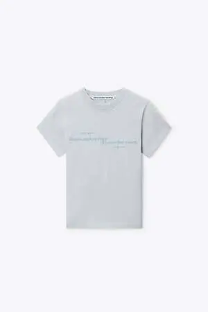 Alexander Wang Mirrored Logo Tee - Washed Sky