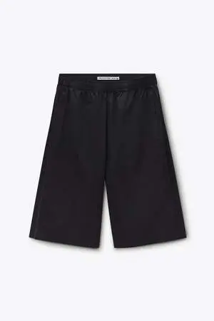 Alexander Wang Perforated Logo Mid-rise Short - Black