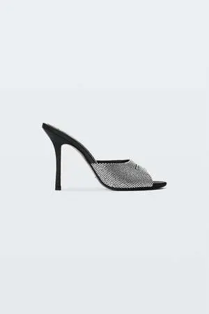 Alexander Wang Cher 105mm Mule - Black/silver