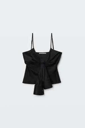 Alexander Wang Pre-styled Knotted Cami Top - Black