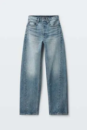 Alexander Wang Float Mid-rise Relaxed Shadow Pocket Jean - Authentic Light Indigo