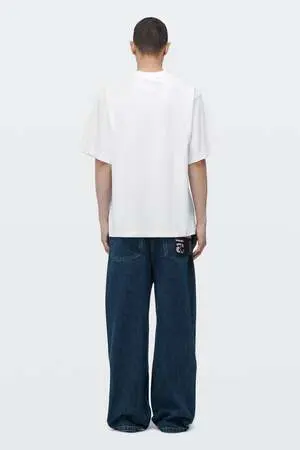 Alexander Wang Crystal Hotfix I Heart Aw Oversized Tee - White