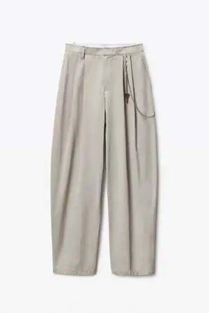Alexander Wang Blue Cotton-blend Balloon-leg Pants - Stone