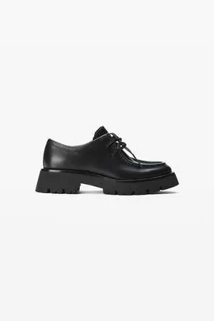 Alexander Wang Colt Lace-up Loafer In Leather - Black