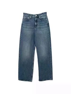Rag & Bone Wide-leg Whiskered Jeans - Blue
