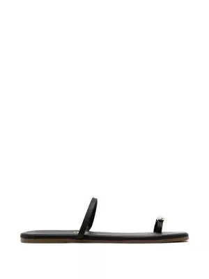 TKEES Colette Silver-tone Hardware Sandals
