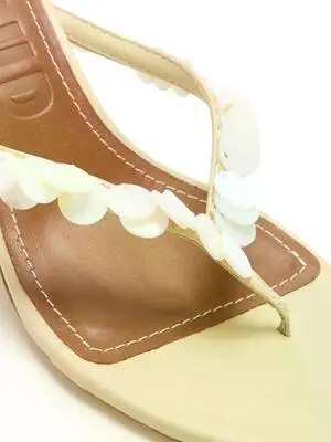 Staud Freja Embellished Sandals - Neutrals
