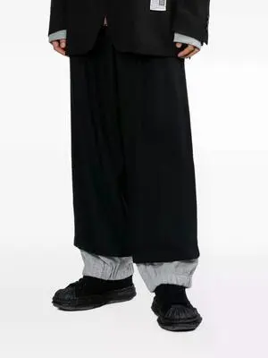Mihara Yasuhiro Layered Wide-leg Trousers