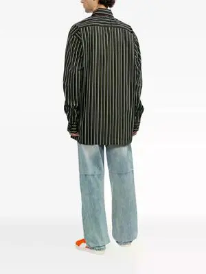 Mihara Yasuhiro Striped Tie-detail Shirt