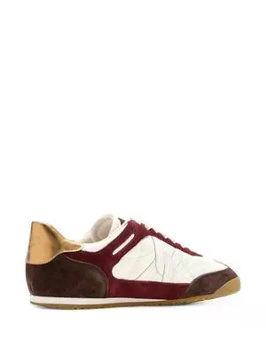 Veronica Beard Natalia Quilted Suede Sneakers - White