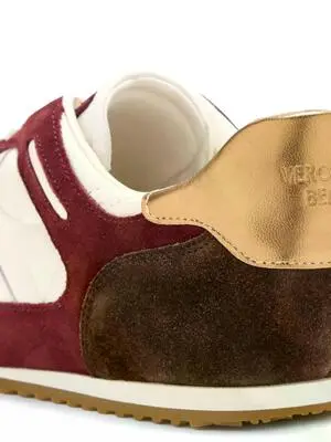 Veronica Beard Natalia Quilted Suede Sneakers - White