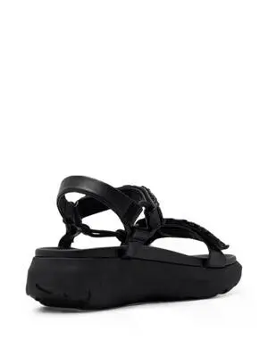 ONWUAD Gabe Woven-leather Platform Sandals