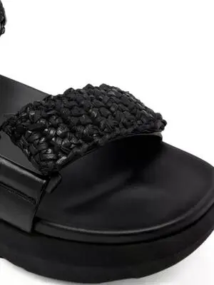 ONWUAD Gabe Woven-leather Platform Sandals
