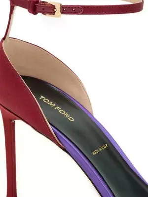 TOM FORD Satin Vertigo Ankle Strap Sandals
