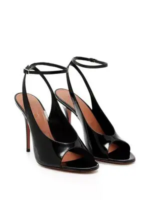 Amina Muaddi Anok Patent-leather Sandals