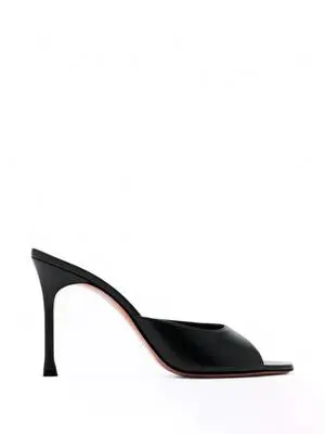 Amina Muaddi Alexa Leather Sandals