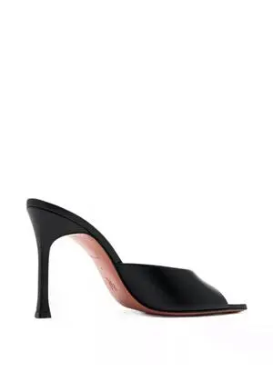 Amina Muaddi Alexa Leather Sandals