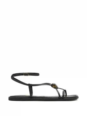 Sam Edelman Rillie Stone-embellished Flat Sandals - Black