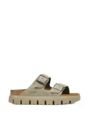 BIRKENSTOCK Arizona Platform Double-strap Suede Sandals
