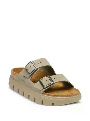 BIRKENSTOCK Arizona Platform Double-strap Suede Sandals