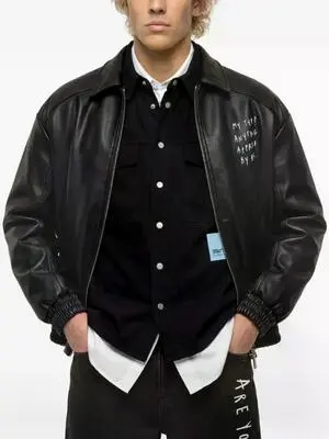 Karl Lagerfeld X Pietro Terzini Faux-leather Jacket - Black