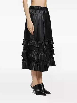 Noir Kei Ninomiya Ruffled Tiered Mid Skirt