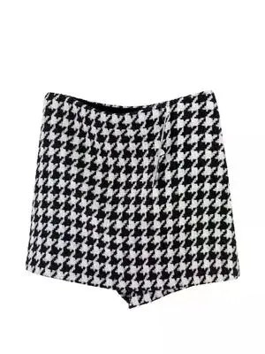 ALICE + OLIVIA Lakelyn Houndstooth-pattern Skirt