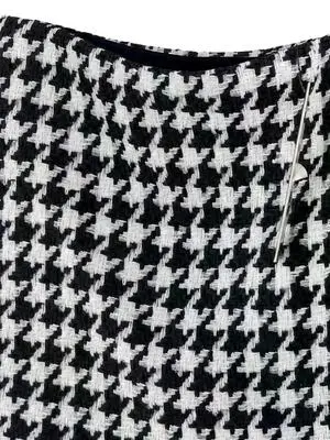 Alice + Olivia Lakelyn Houndstooth-pattern Skirt
