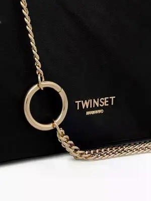 TWINSET Chain-link Shoulder Bag - Black