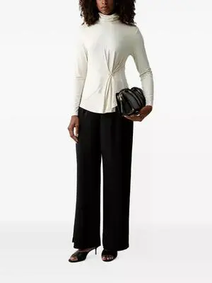 TWINSET Embellished Gathered-detail Blouse