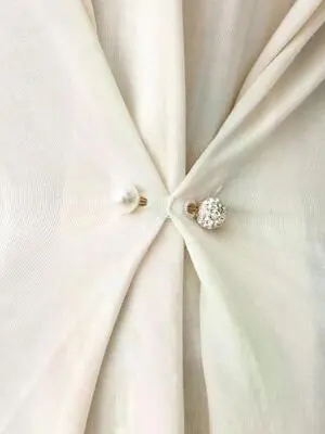 TWINSET Embellished Gathered-detail Blouse