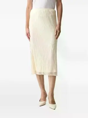TWINSET Lace-overlay Midi Skirt