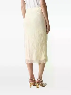 TWINSET Lace-overlay Midi Skirt