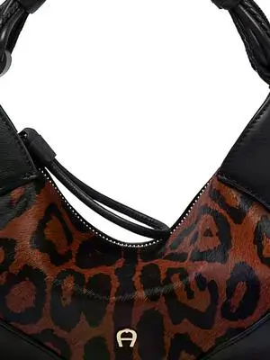AIGNER Small Giara Ocelot Leopard-print Shoulder Bag