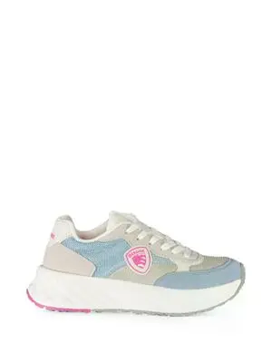BLAUER. Logo-patch Low-top Sneakers - Neutrals