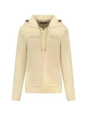 FREDDY Logo-embellished Zip-up Hoodie - Neutrals