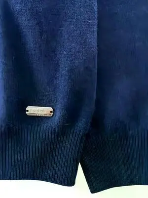 BALDININI Logo-plaque Crew-neck Sweater